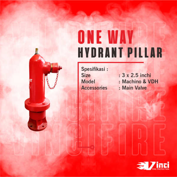 ONE WAY HYDRANT PILLAR VINCI - VINCI Fire Protection
