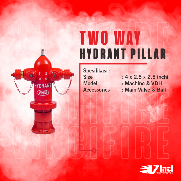 TWO WAY HYDRANT PILLAR VINCI - VINCI Fire Protection