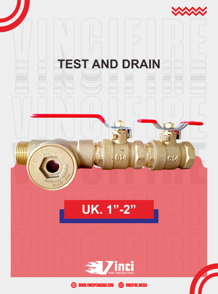 Jual Test and Drain Untuk Sistem Sprinkler Semarang - VINCI Fire Protection
